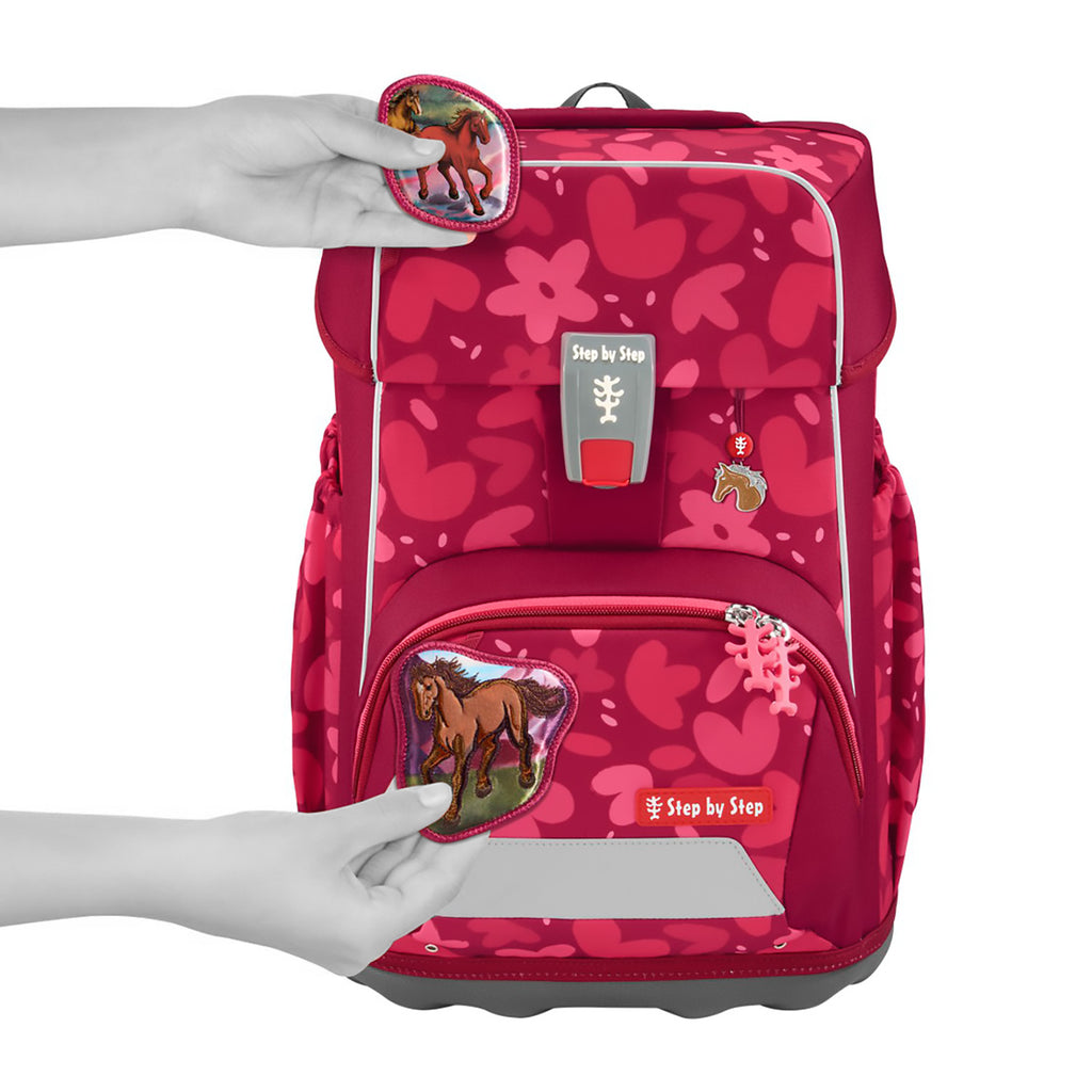 Step by Step Giant school bag set red – Lieblingstasche