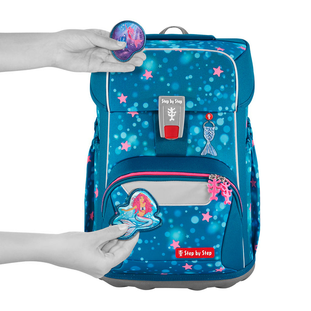 Step by Step Giant school bag set blue – Lieblingstasche