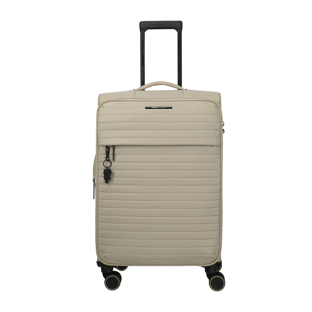 travelite Barbara Stepp 4W Trolley M exp. beige – Lieblingstasche